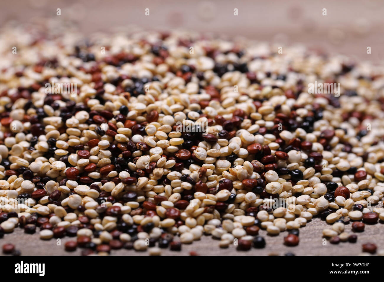 Quinoa three varieties mixture Stock Photo - Alamy