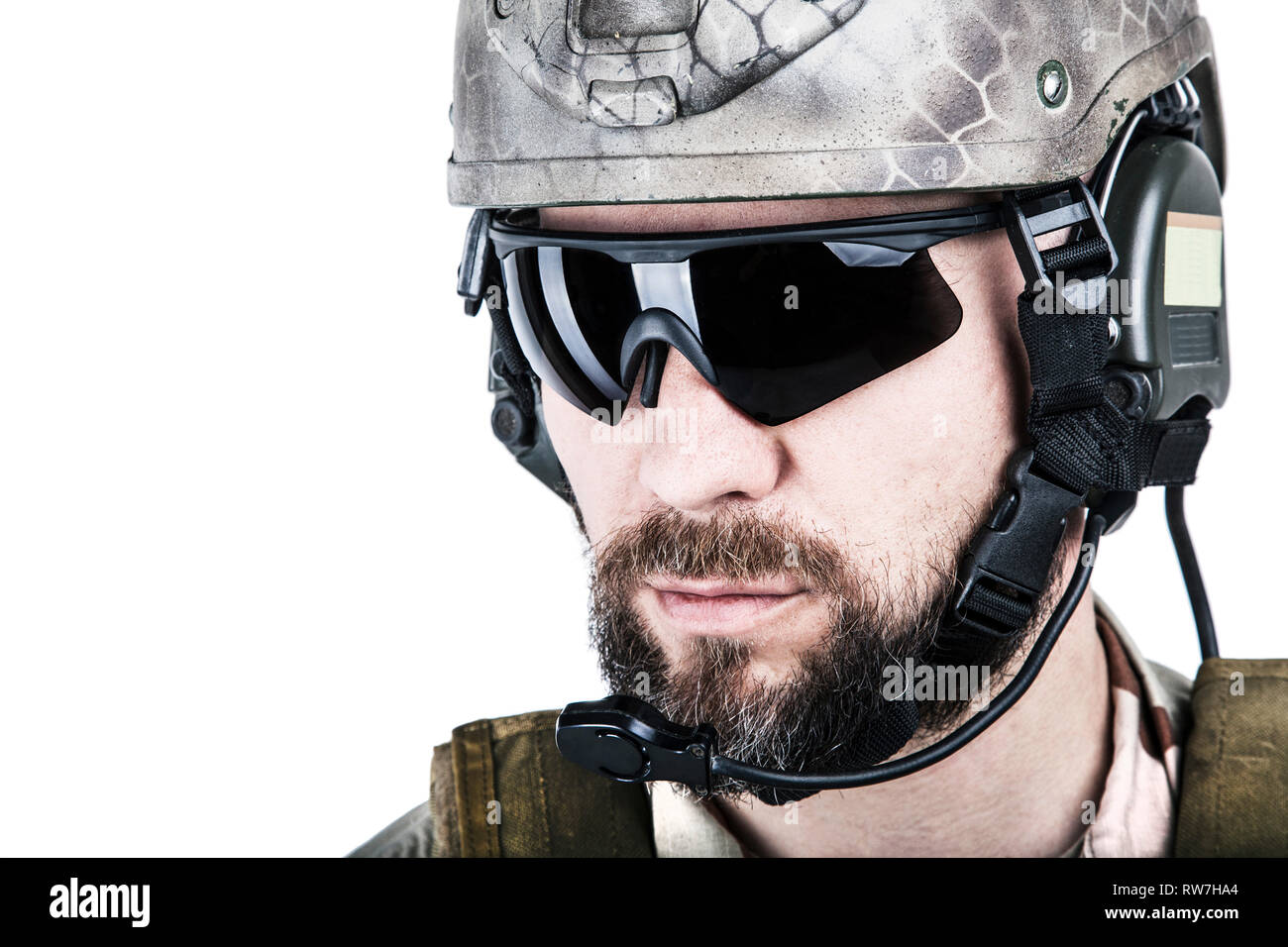 Helmet beard head shot hi-res stock photography and images - Alamy