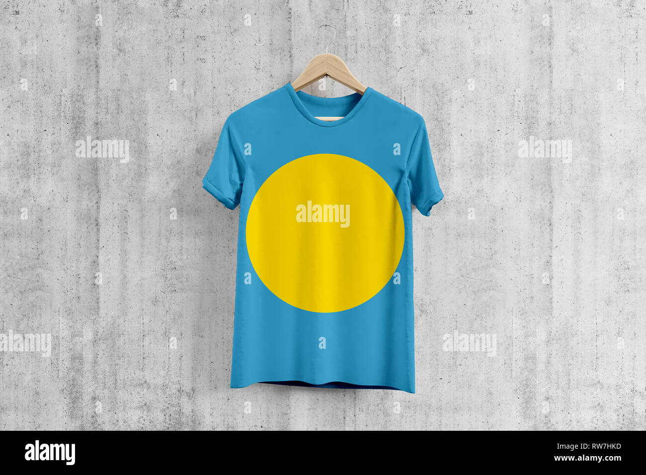 Palau flag T-shirt on hanger, Palauan team uniform design idea for ...