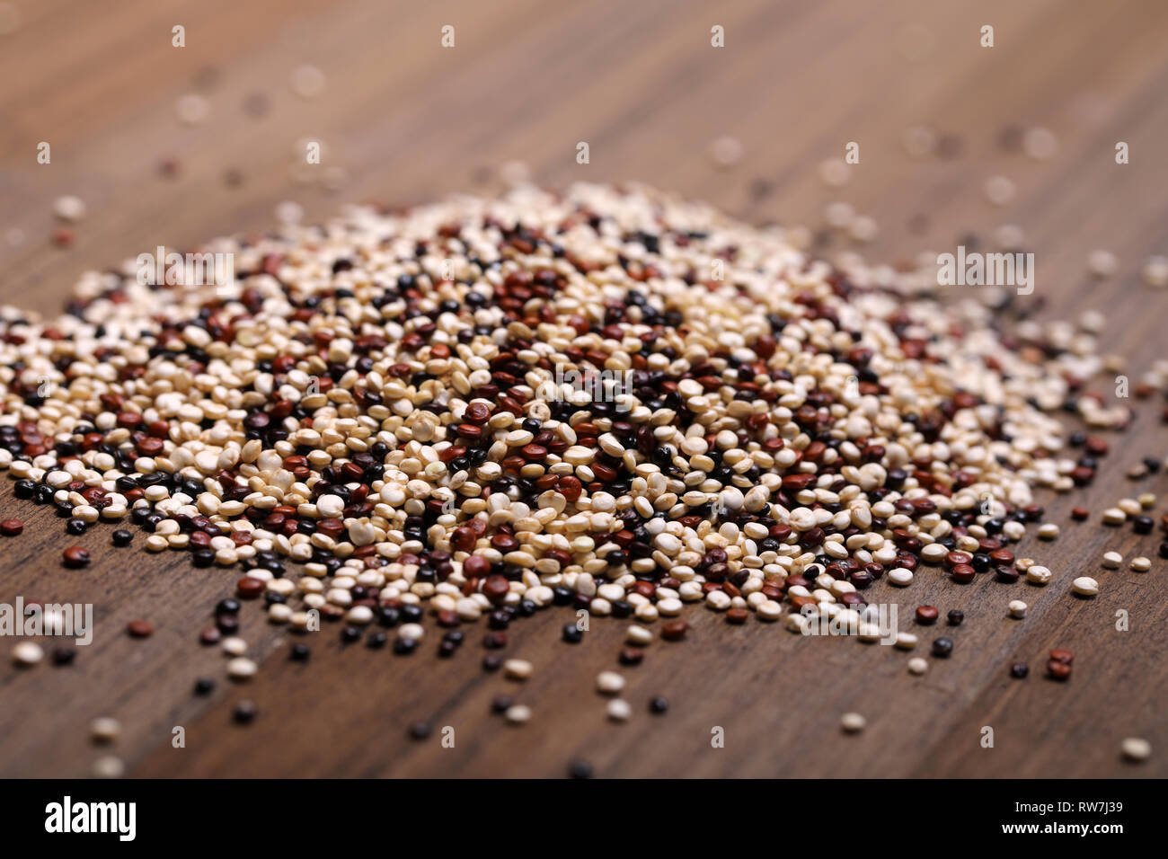 Quinoa three varieties mixture Stock Photo - Alamy