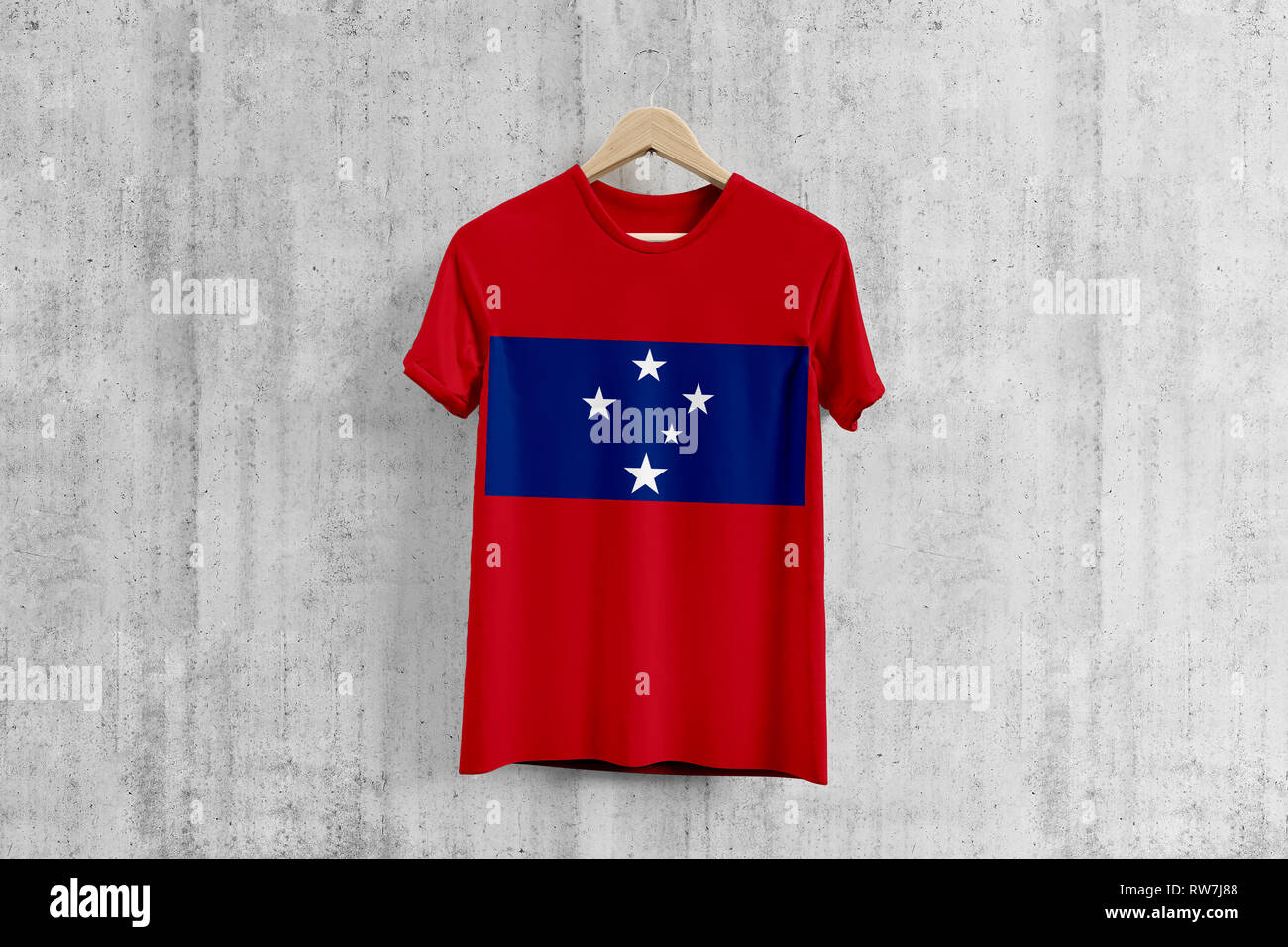 Samoa flag T-shirt on hanger, Samoan team uniform design idea for ...