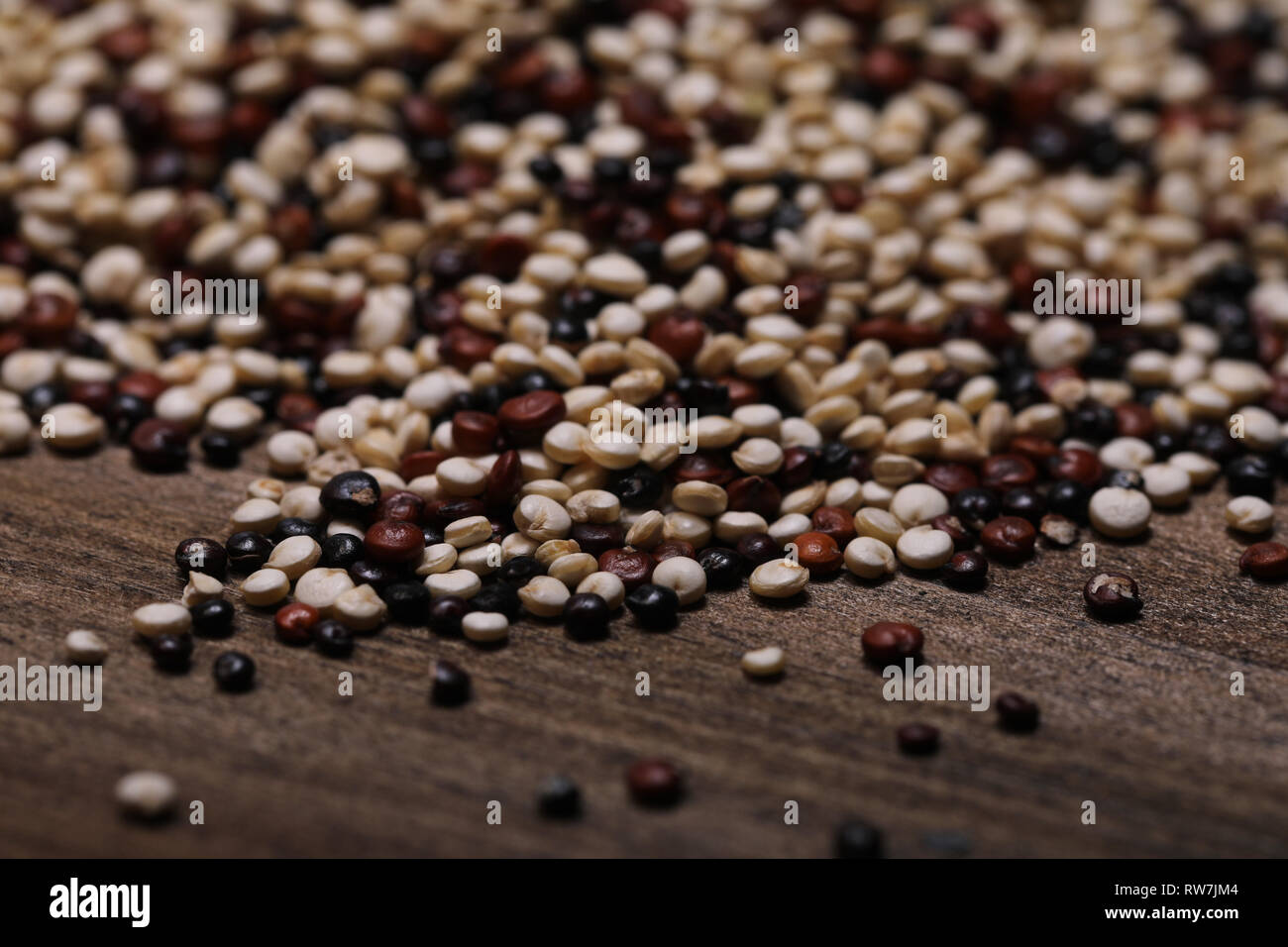 Quinoa three varieties mixture Stock Photo - Alamy