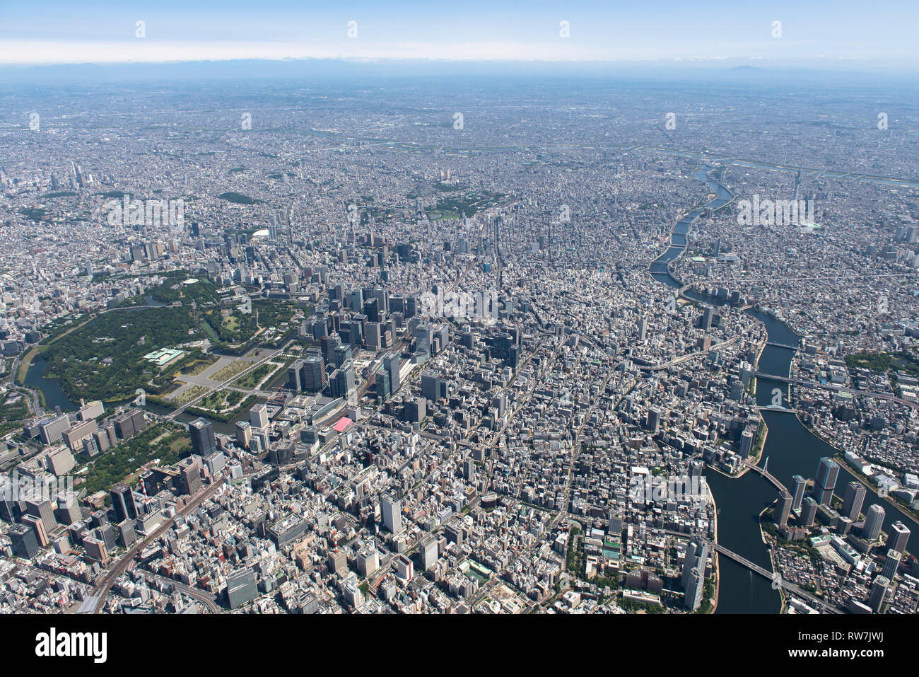 Aerial View Imperial Palace Tokyo High Resolution Stock Photography and ...