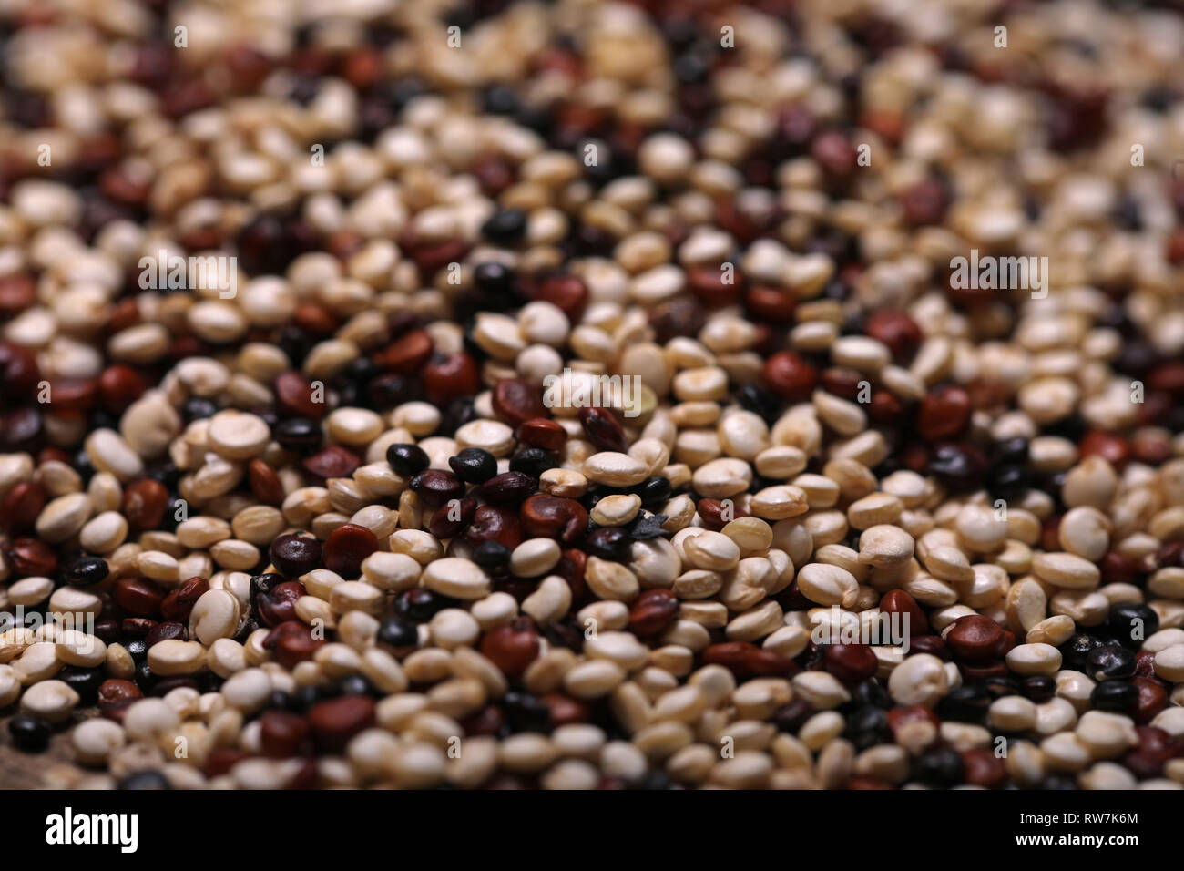Quinoa three varieties mixture Stock Photo - Alamy