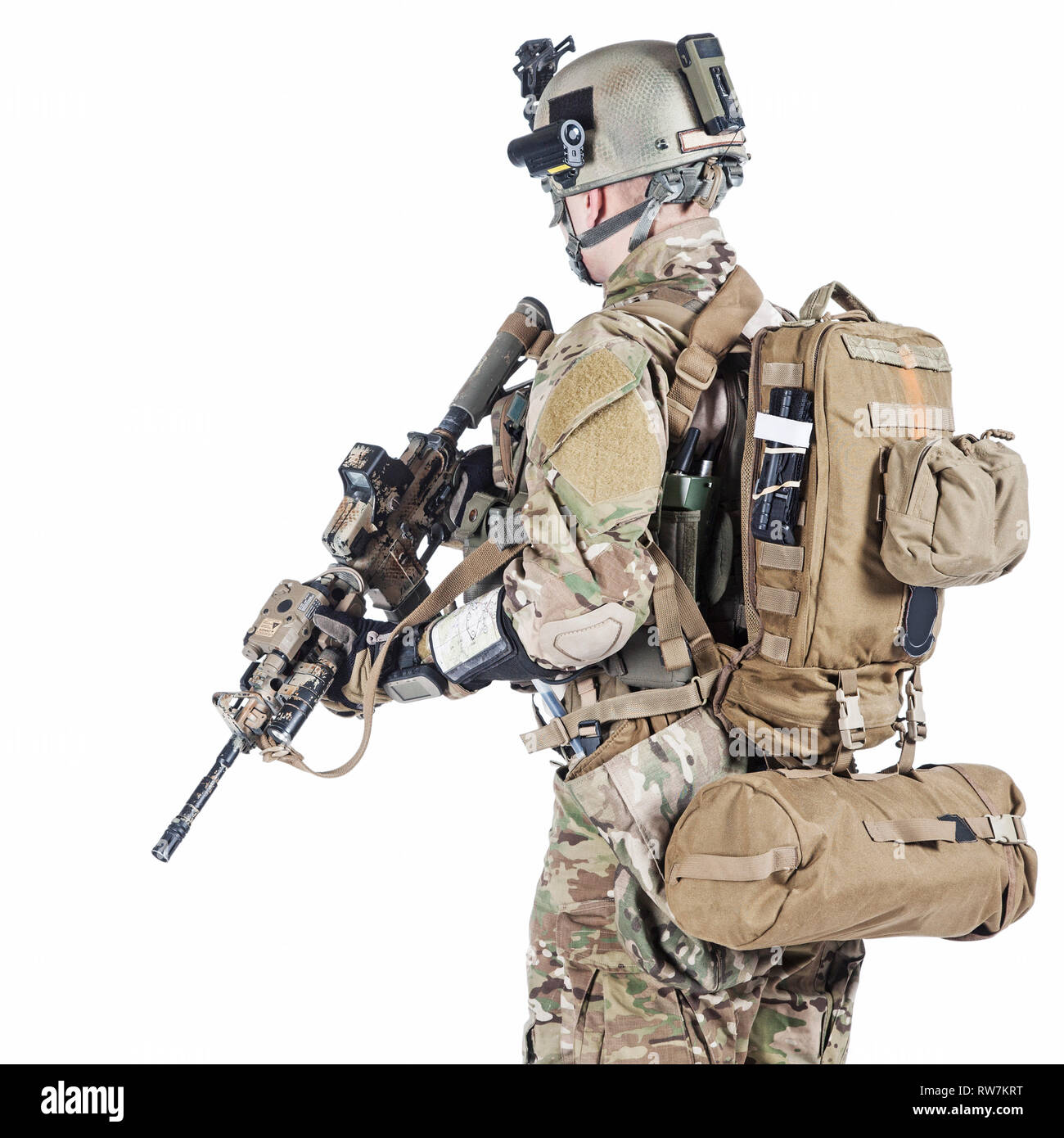 United States Army ranger with assault rifle Stock Photo - Alamy