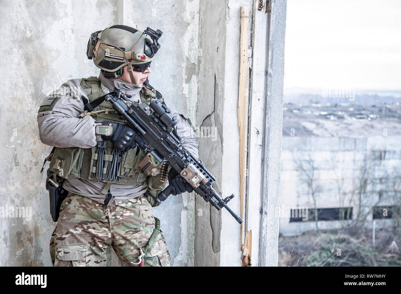 United States Army ranger during a military operation Stock Photo - Alamy