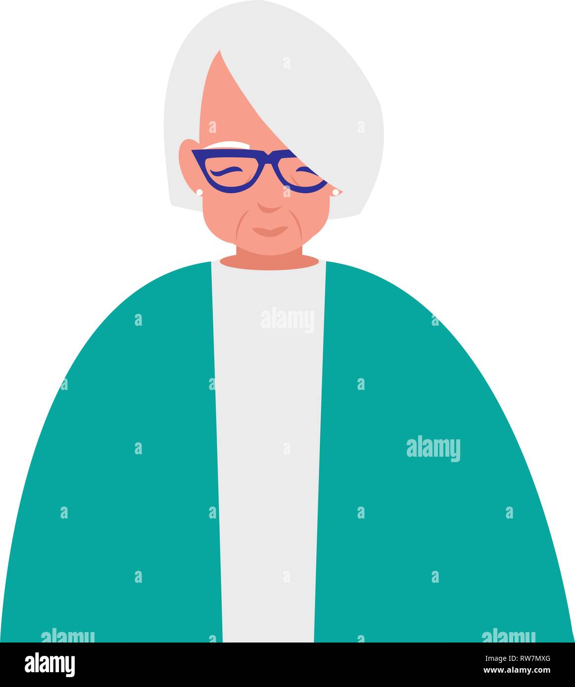 Grandma avatar character icon vector hi-res stock photography and ...