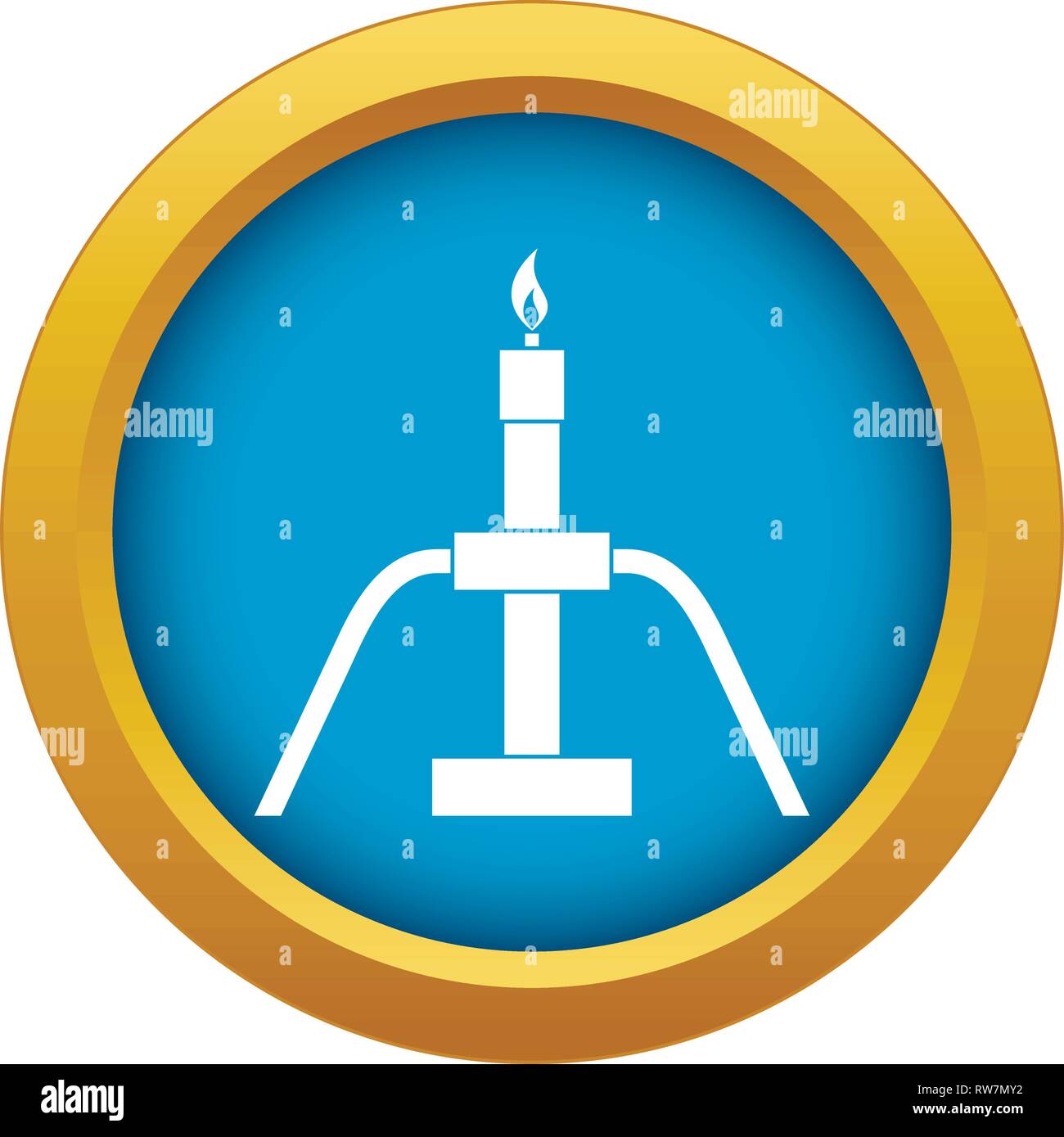 Gas flaring icon blue vector isolated Stock Vector Image & Art - Alamy
