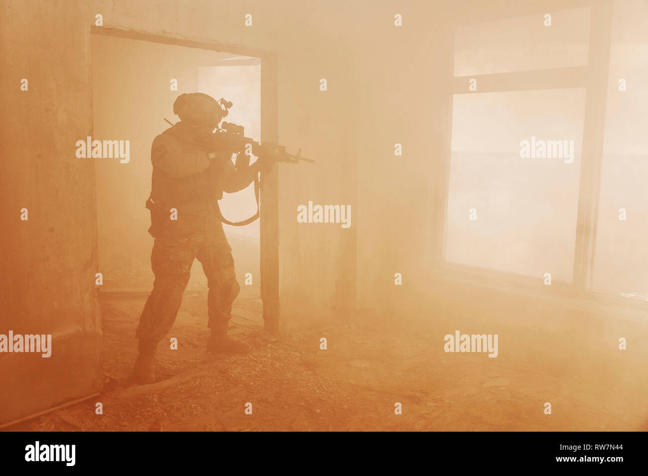 United States Army ranger during a military operation Stock Photo - Alamy