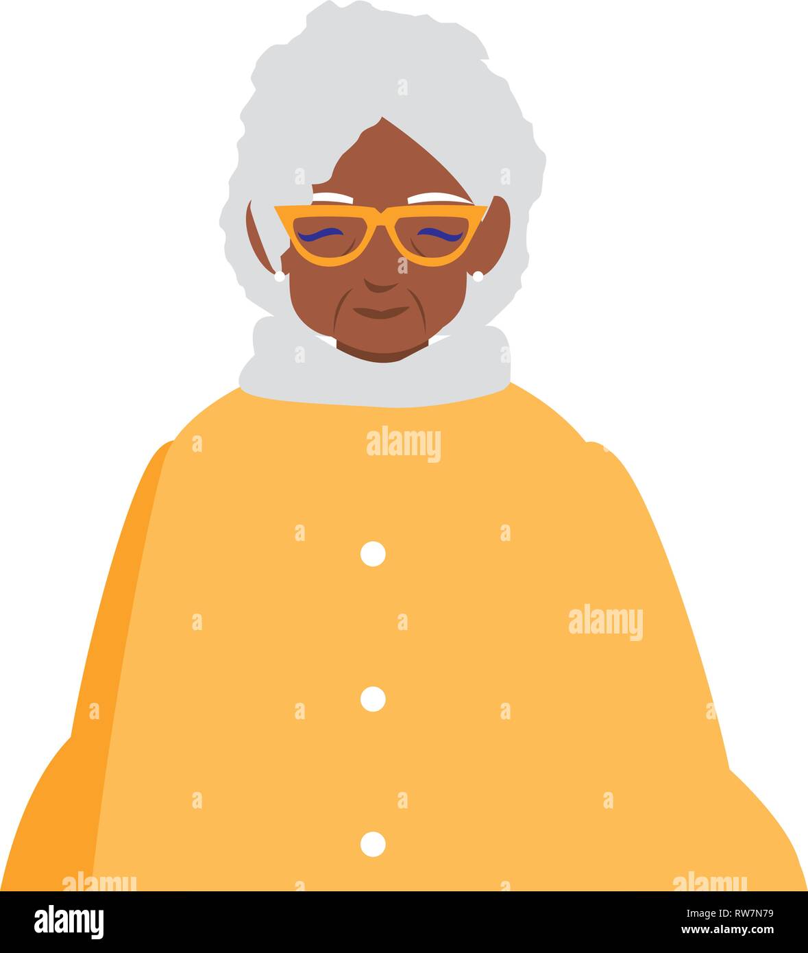 Grandma Avatar Character Icon Vector High Resolution Stock Photography ...