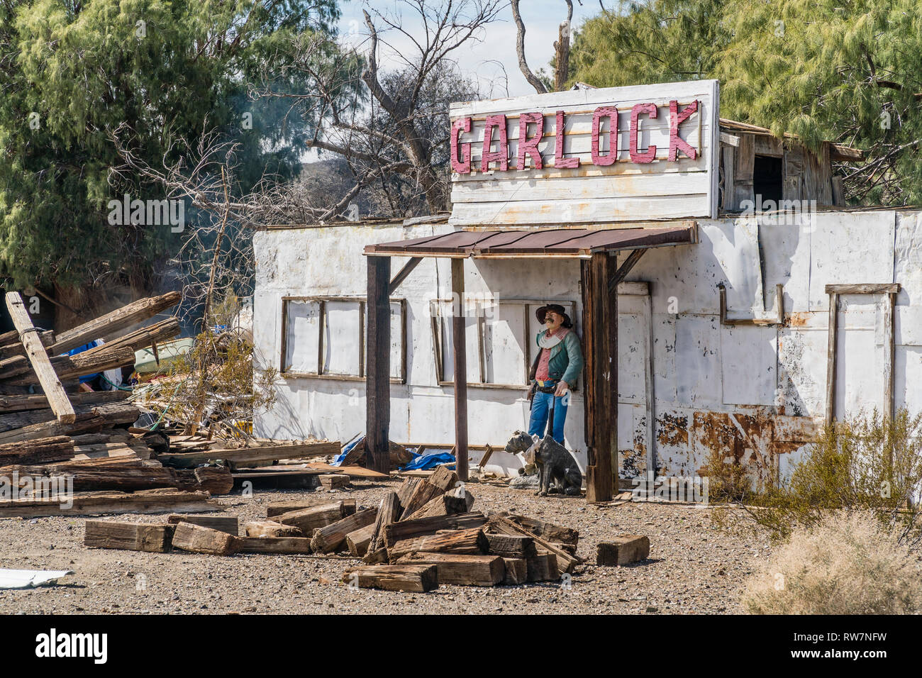 Garlock is a ghost town that was known as El Paso City or Cow Wells ...