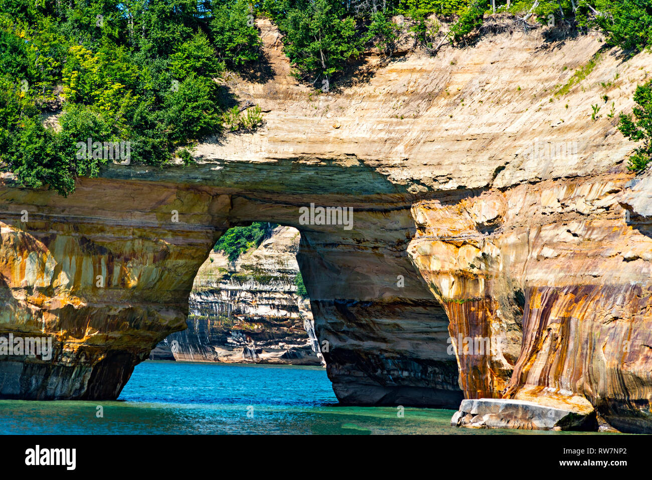 Archway Over Water Stock Photo - Alamy