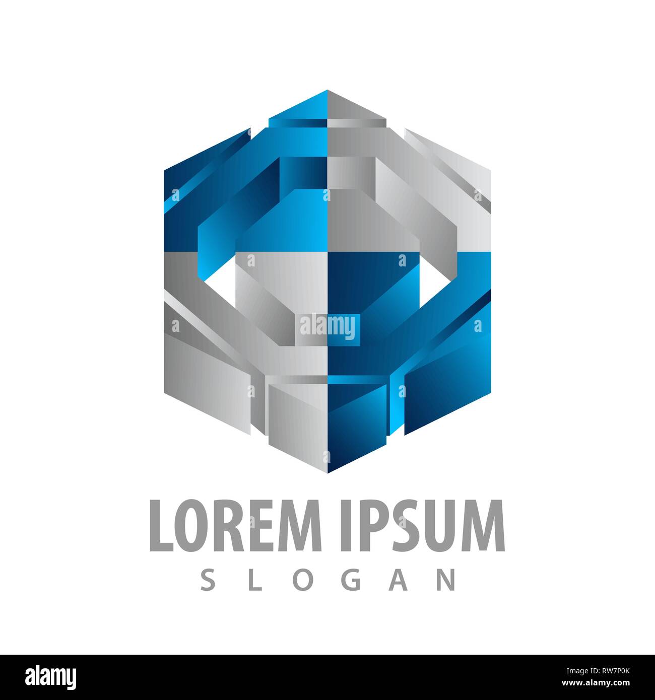 Hexagon logo hi-res stock photography and images - Alamy