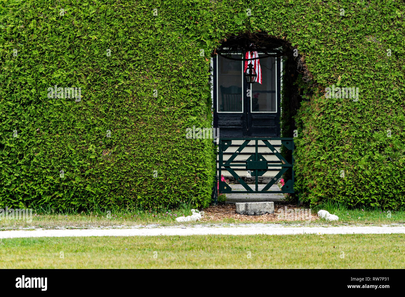 Opening in hedge hi-res stock photography and images - Alamy