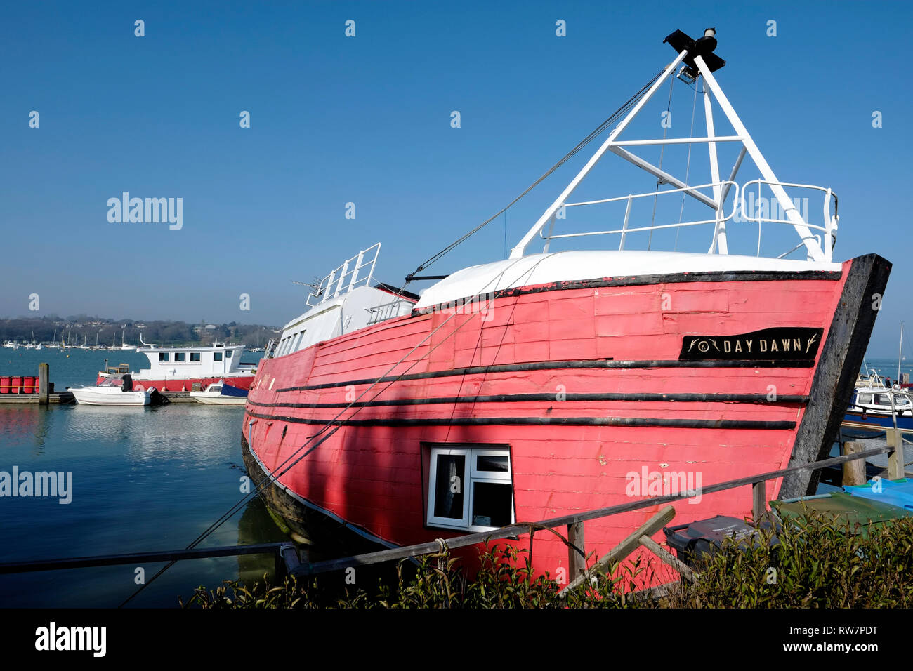 Part of former much larger brading harbour hi-res stock photography and ...