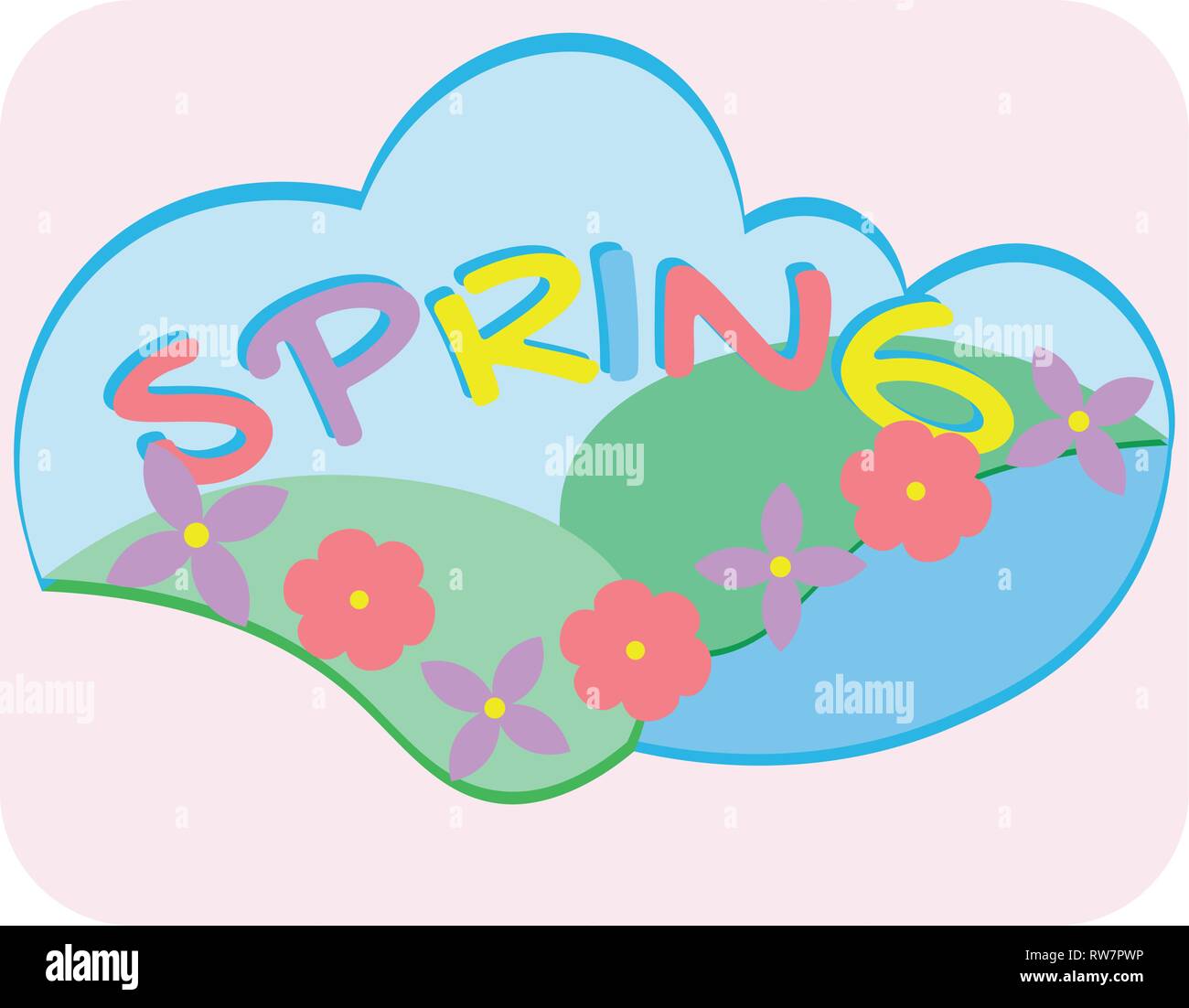 Bright lake Stock Vector Images - Alamy
