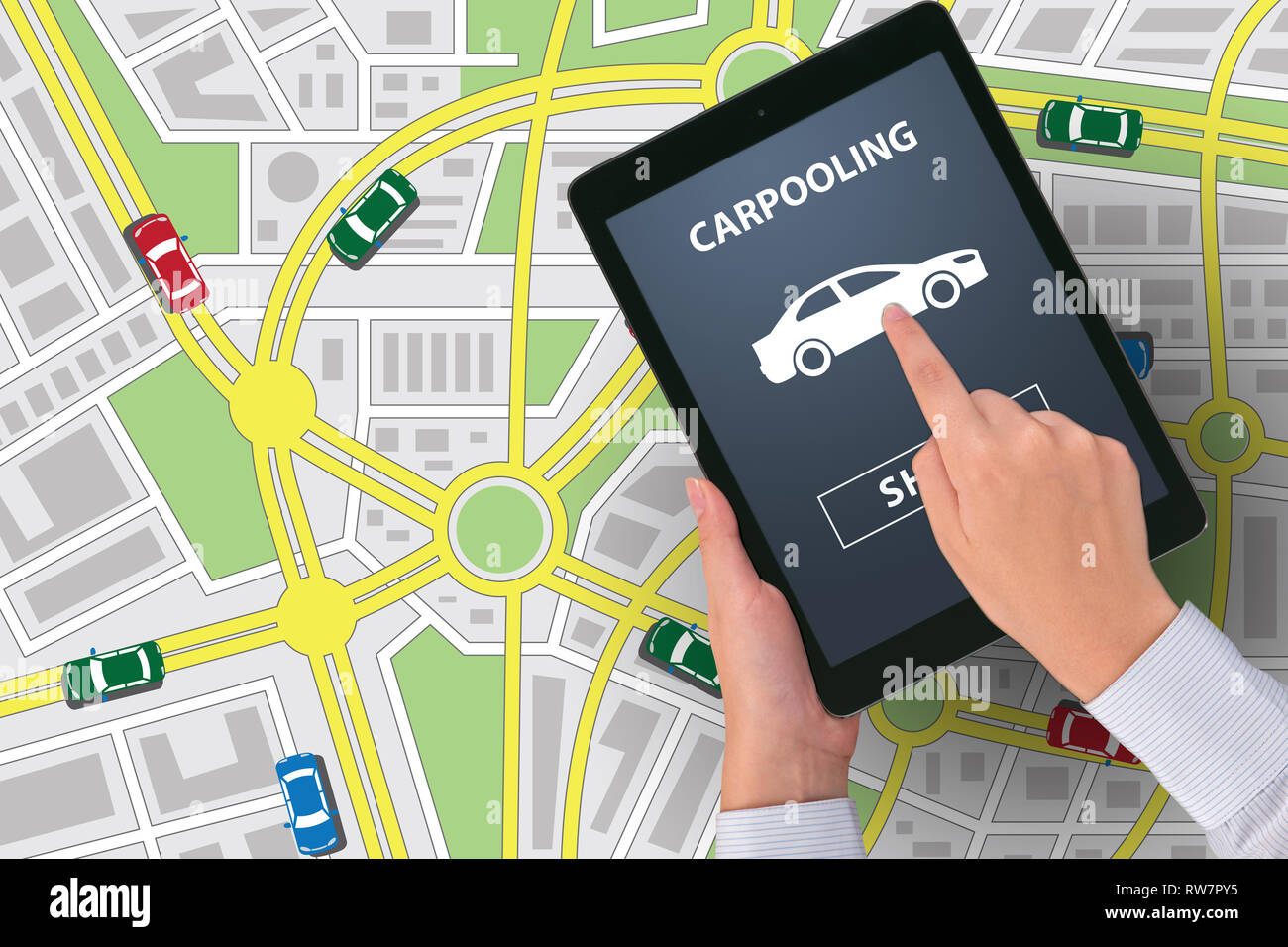 Concept of car ordering online Stock Photo - Alamy