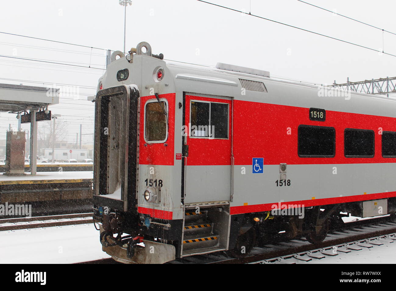 Amtrak, Hartford Line, and Shoreline East Trains at New Haven Union ...