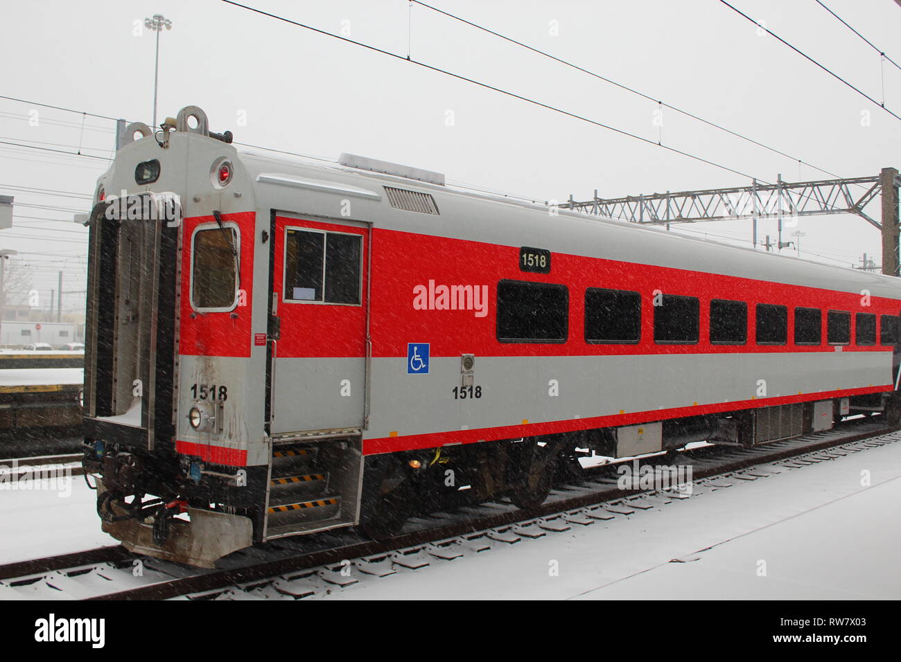 Amtrak, Hartford Line, and Shoreline East Trains at New Haven Union ...
