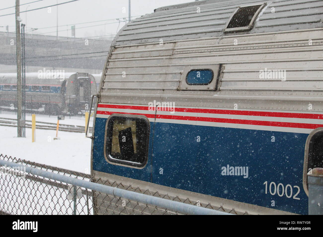 Amtrak, Hartford Line, and Shoreline East Trains at New Haven Union ...