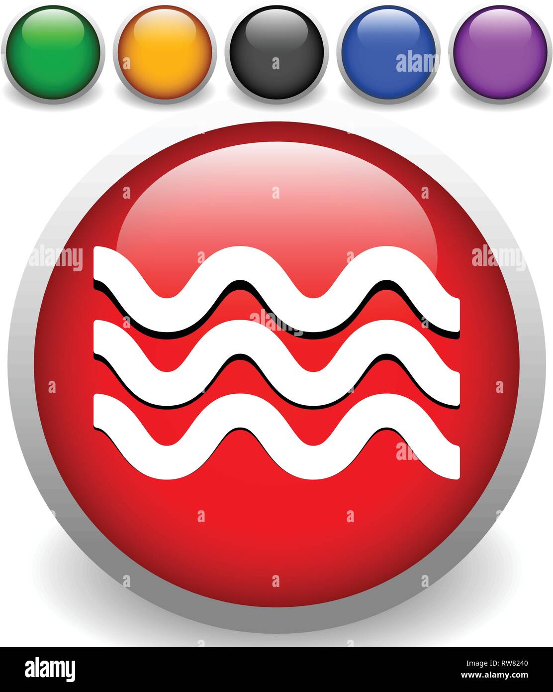 Waves icon. Icon for waving water. Ocean, sea, pool icon Stock Vector ...