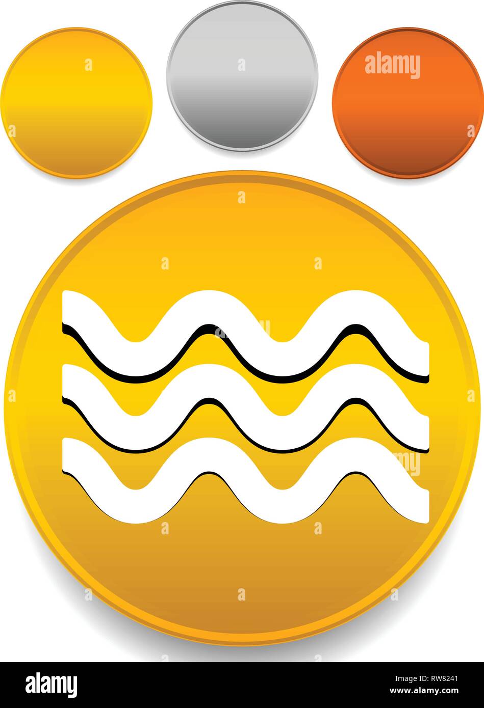Waves icon. Icon for waving water. Ocean, sea, pool icon Stock Vector ...