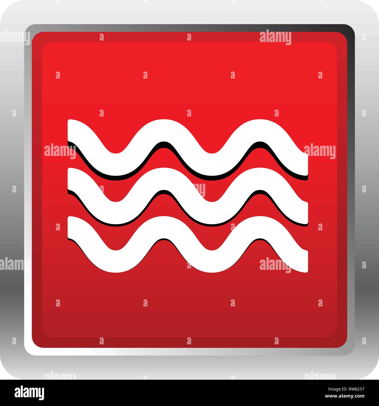 Waves icon. Icon for waving water. Ocean, sea, pool icon Stock Vector ...