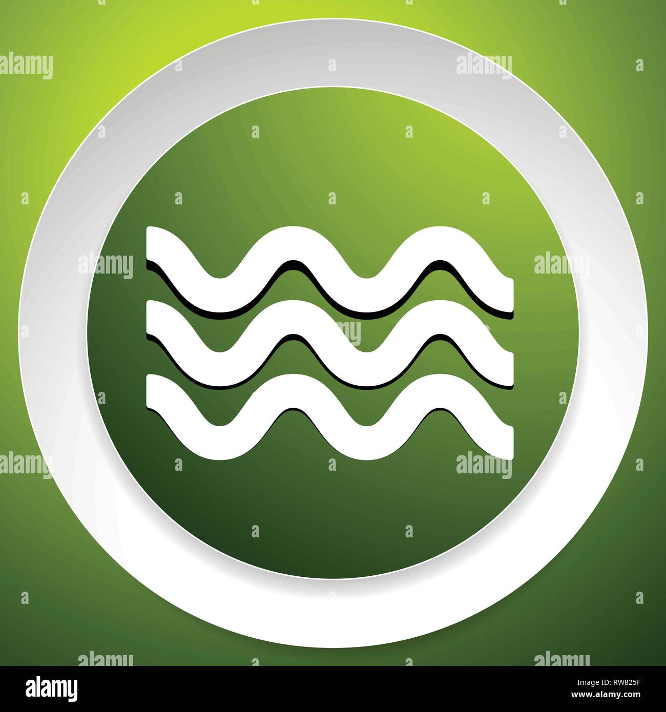 Waves icon. Icon for waving water. Ocean, sea, pool icon Stock Vector ...