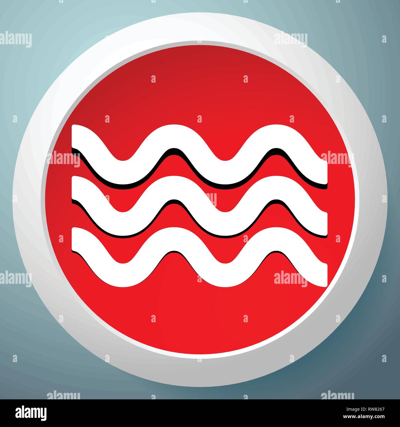 Waves icon. Icon for waving water. Ocean, sea, pool icon Stock Vector ...