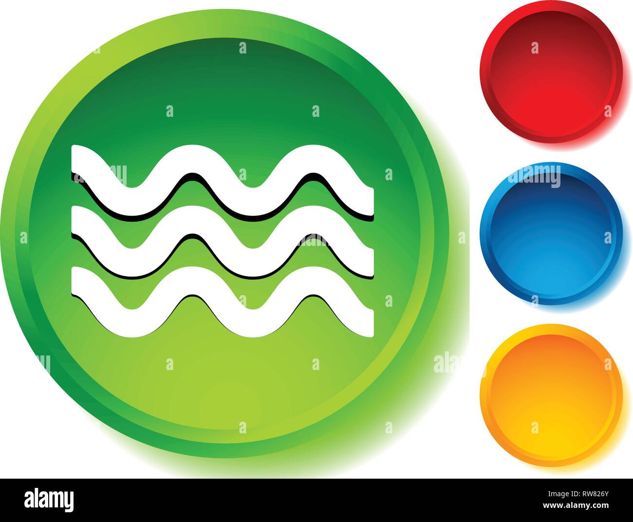 Waves icon. Icon for waving water. Ocean, sea, pool icon Stock Vector ...
