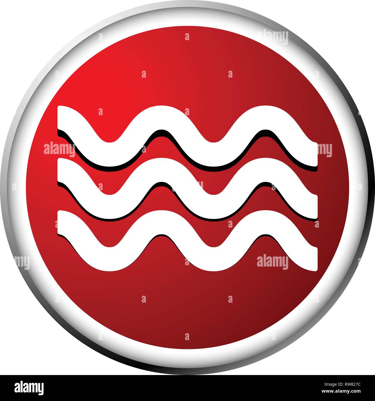 Waves icon. Icon for waving water. Ocean, sea, pool icon Stock Vector ...