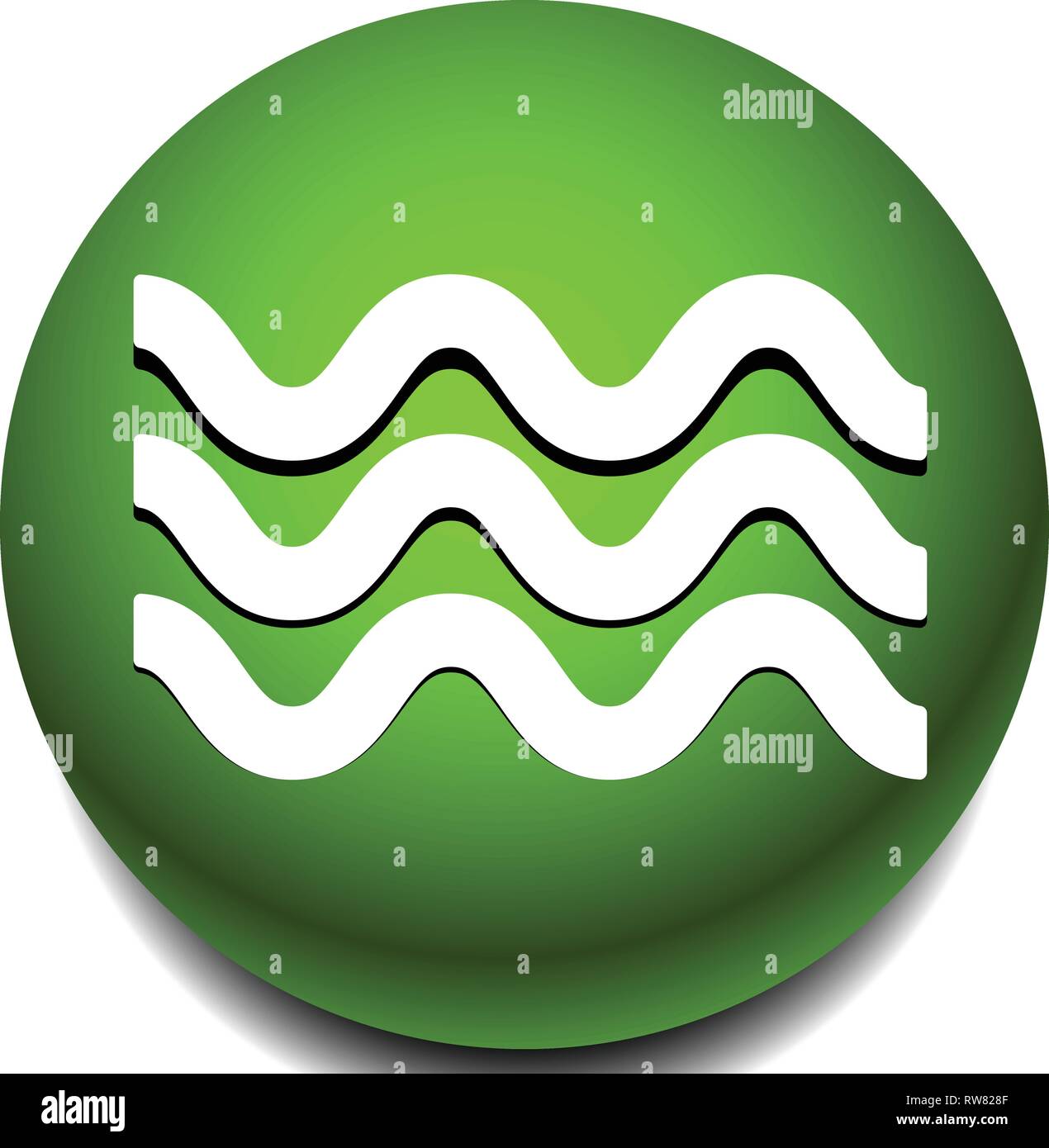 Waves icon. Icon for waving water. Ocean, sea, pool icon Stock Vector ...