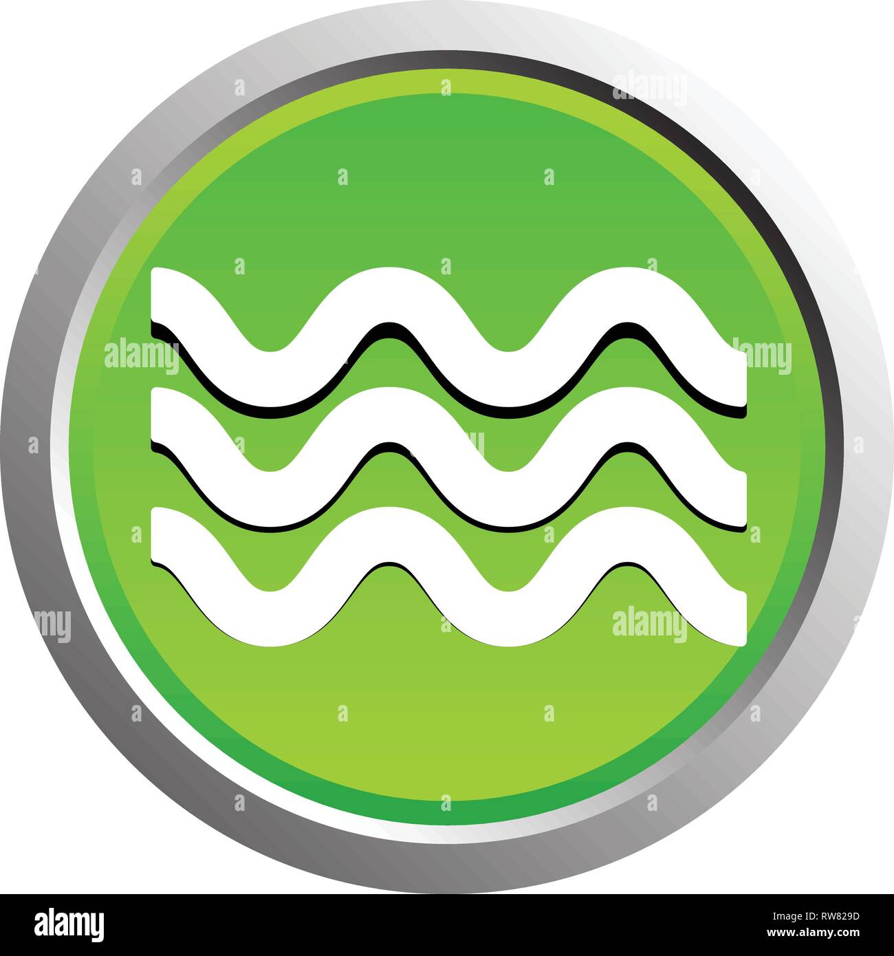 Waves icon. Icon for waving water. Ocean, sea, pool icon Stock Vector ...