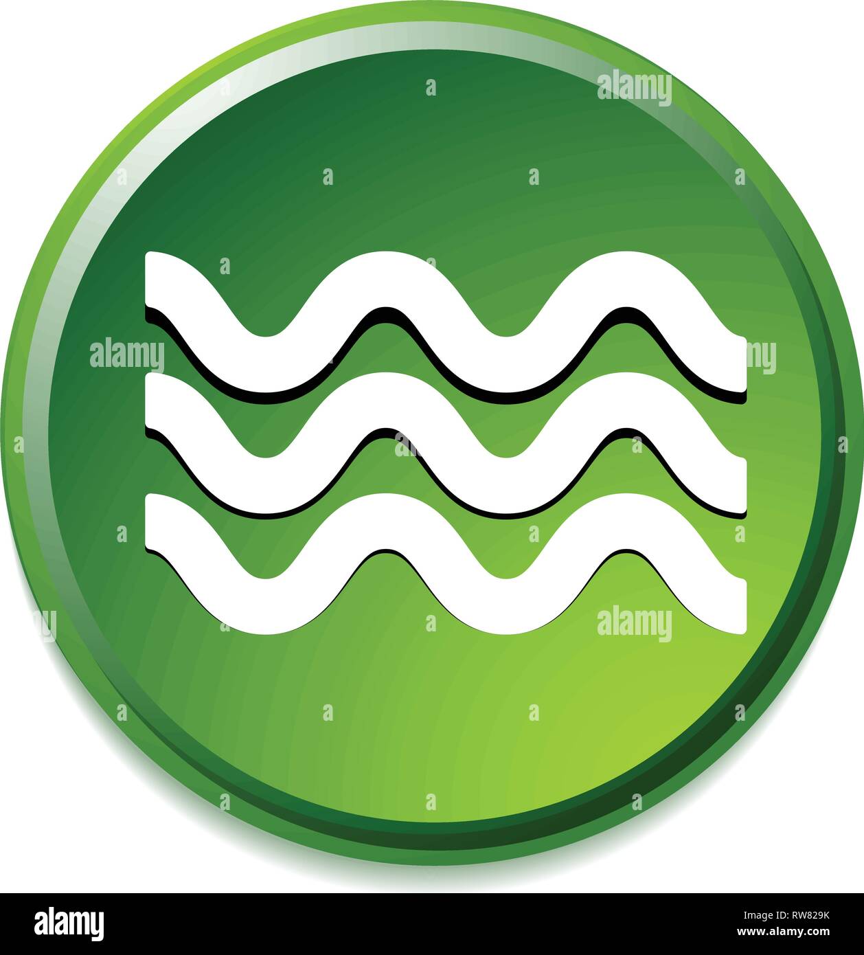 Waves icon. Icon for waving water. Ocean, sea, pool icon Stock Vector ...