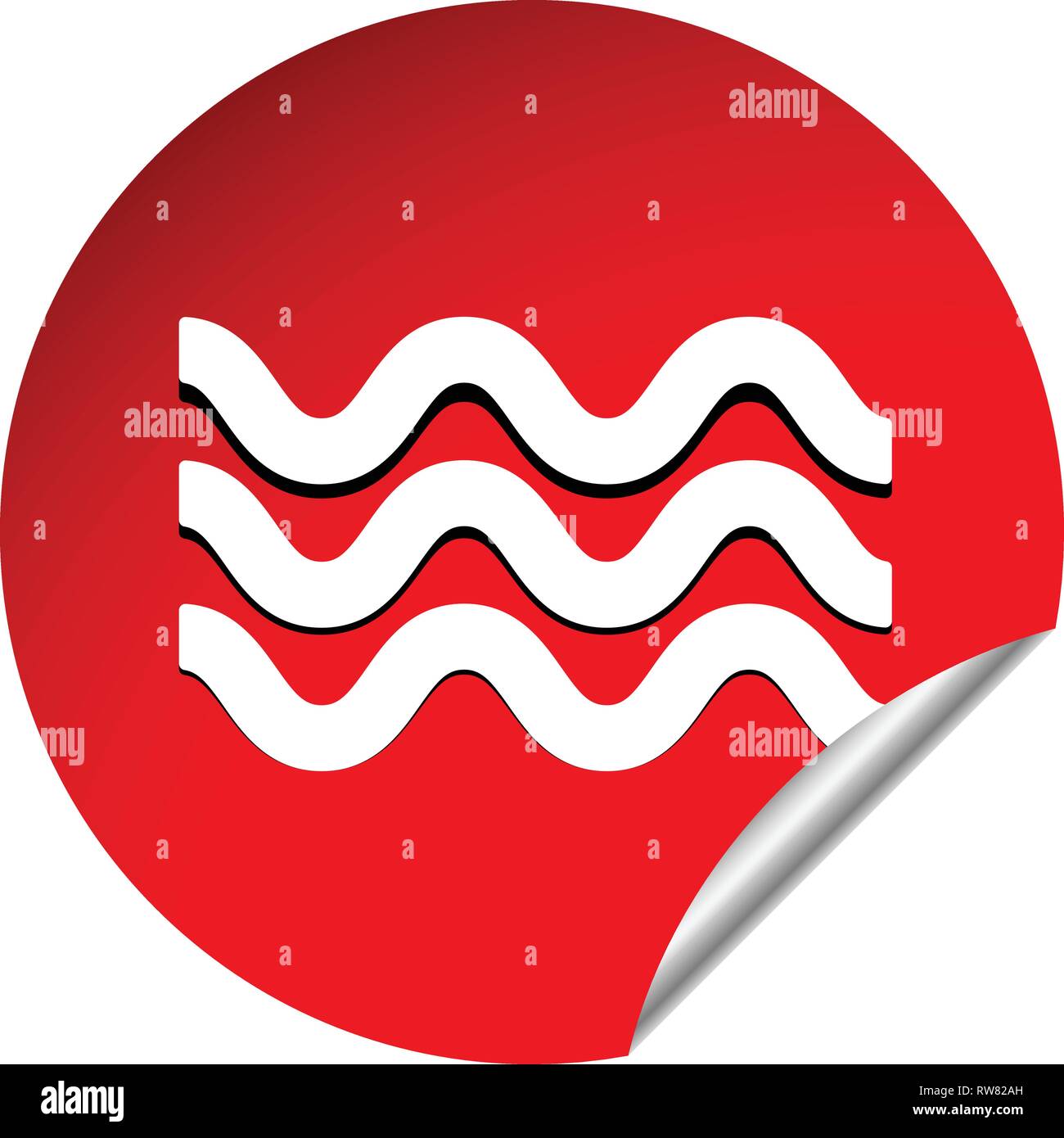Waves icon. Icon for waving water. Ocean, sea, pool icon Stock Vector ...