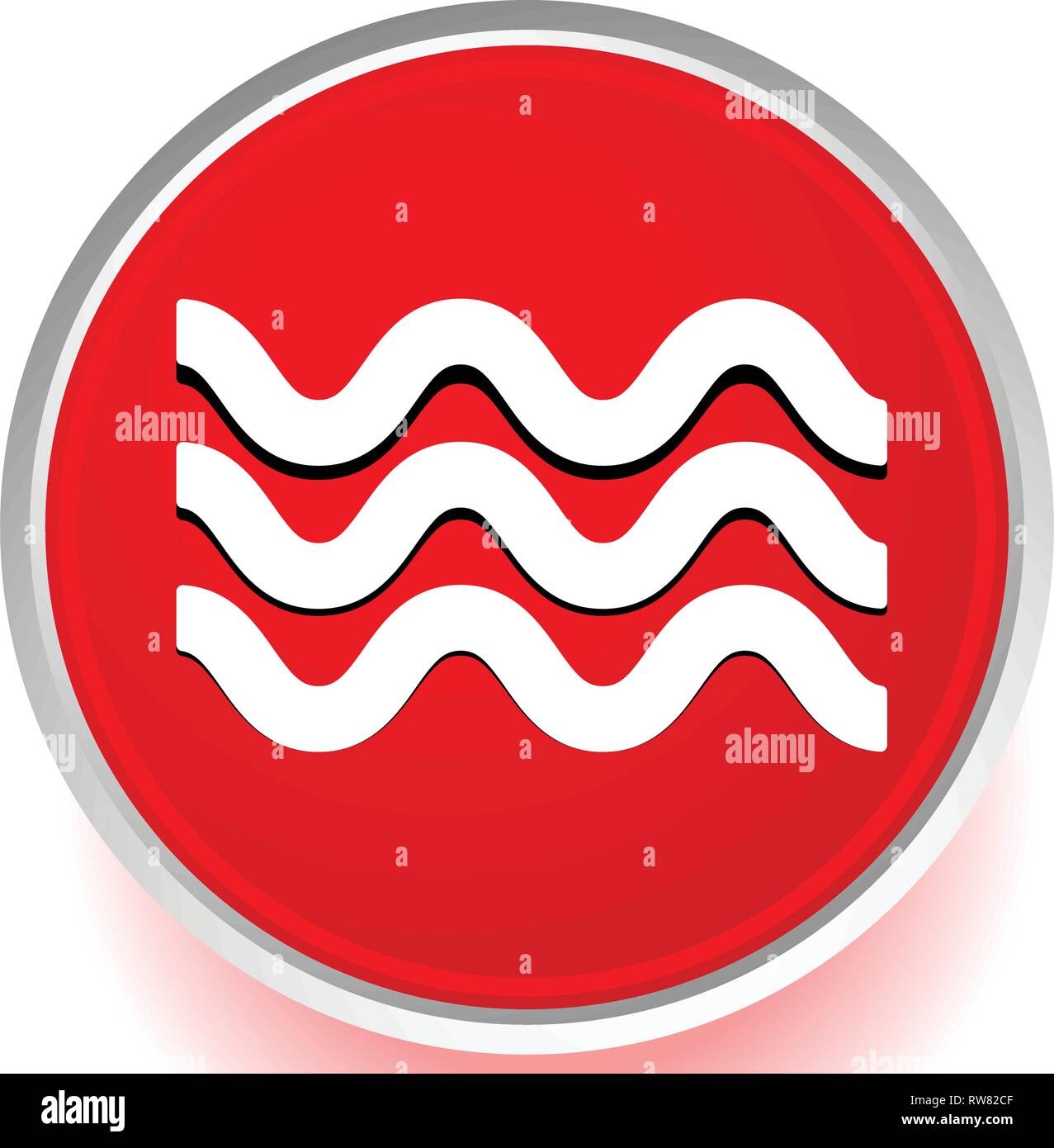 Waves icon. Icon for waving water. Ocean, sea, pool icon Stock Vector ...