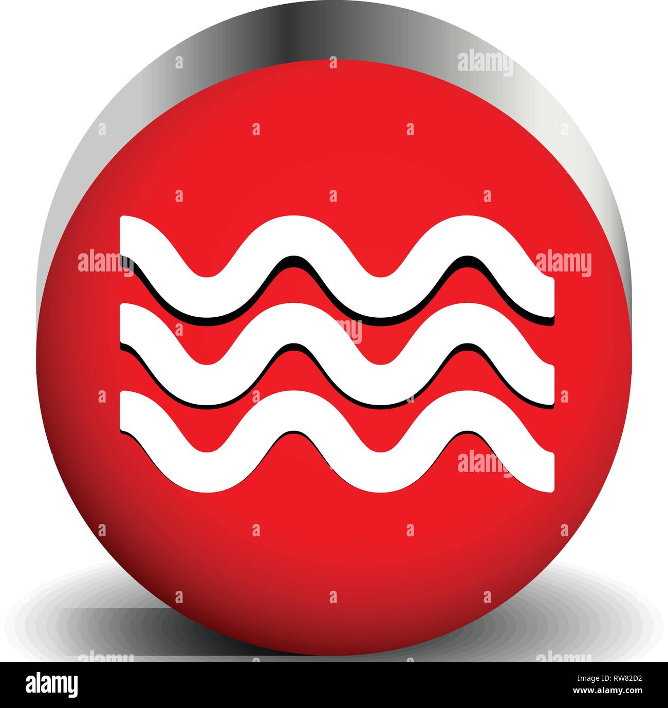 Waves icon. Icon for waving water. Ocean, sea, pool icon Stock Vector ...