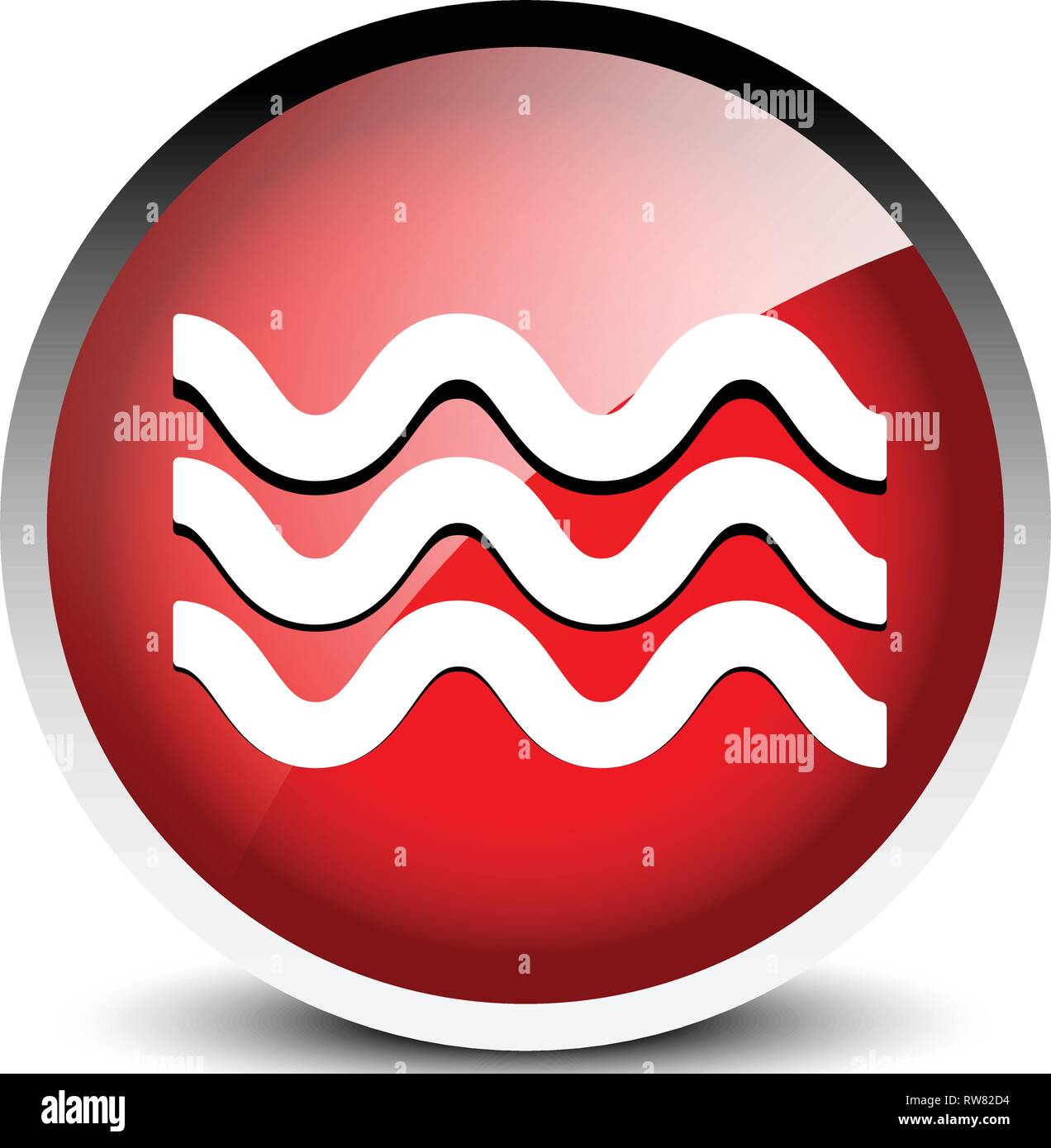 Waves icon. Icon for waving water. Ocean, sea, pool icon Stock Vector ...