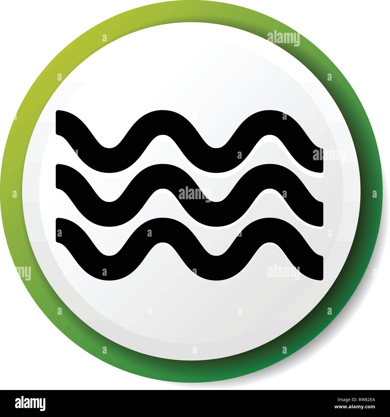 Waves icon. Icon for waving water. Ocean, sea, pool icon Stock Vector ...