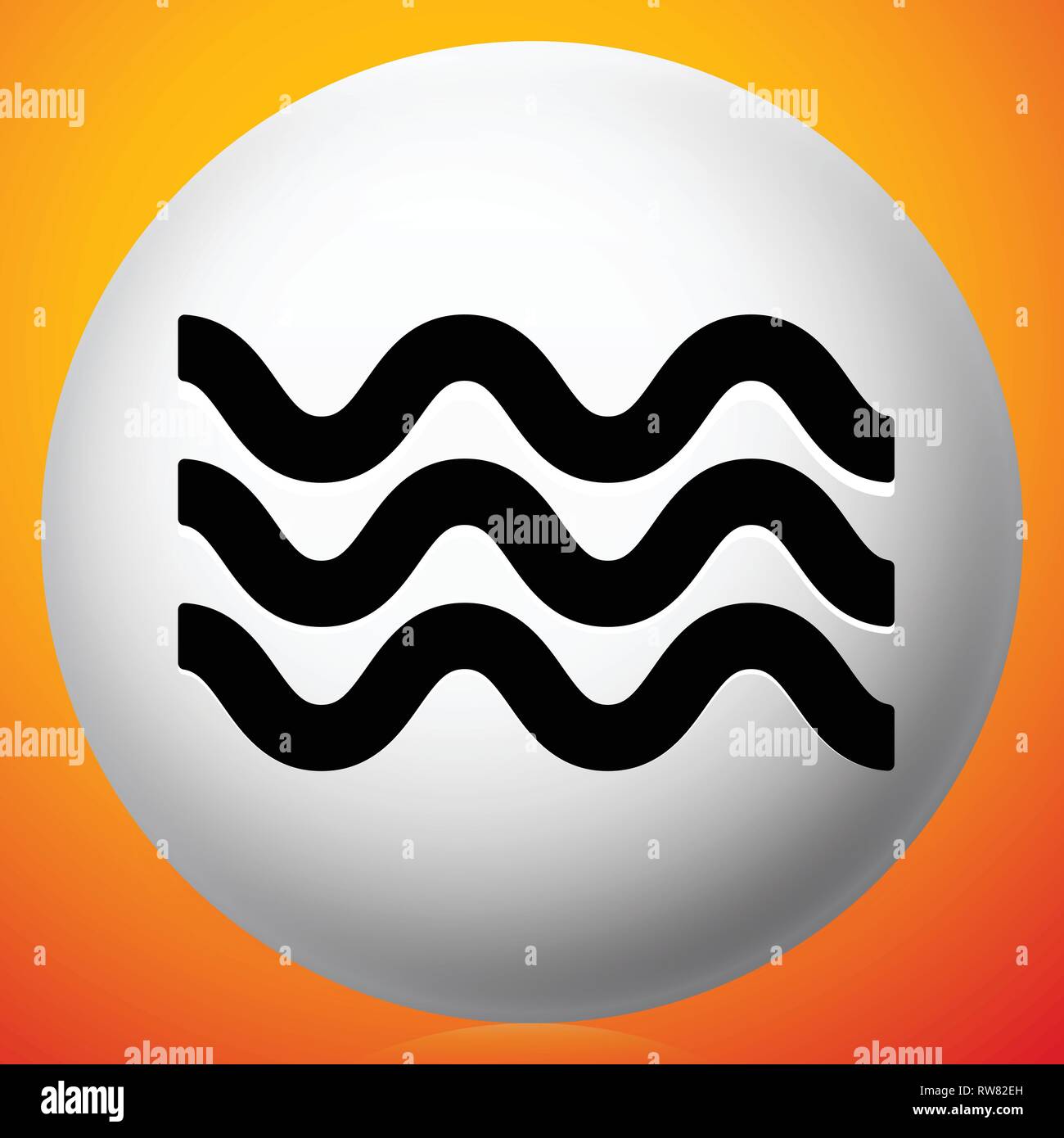 Waves icon. Icon for waving water. Ocean, sea, pool icon Stock Vector ...