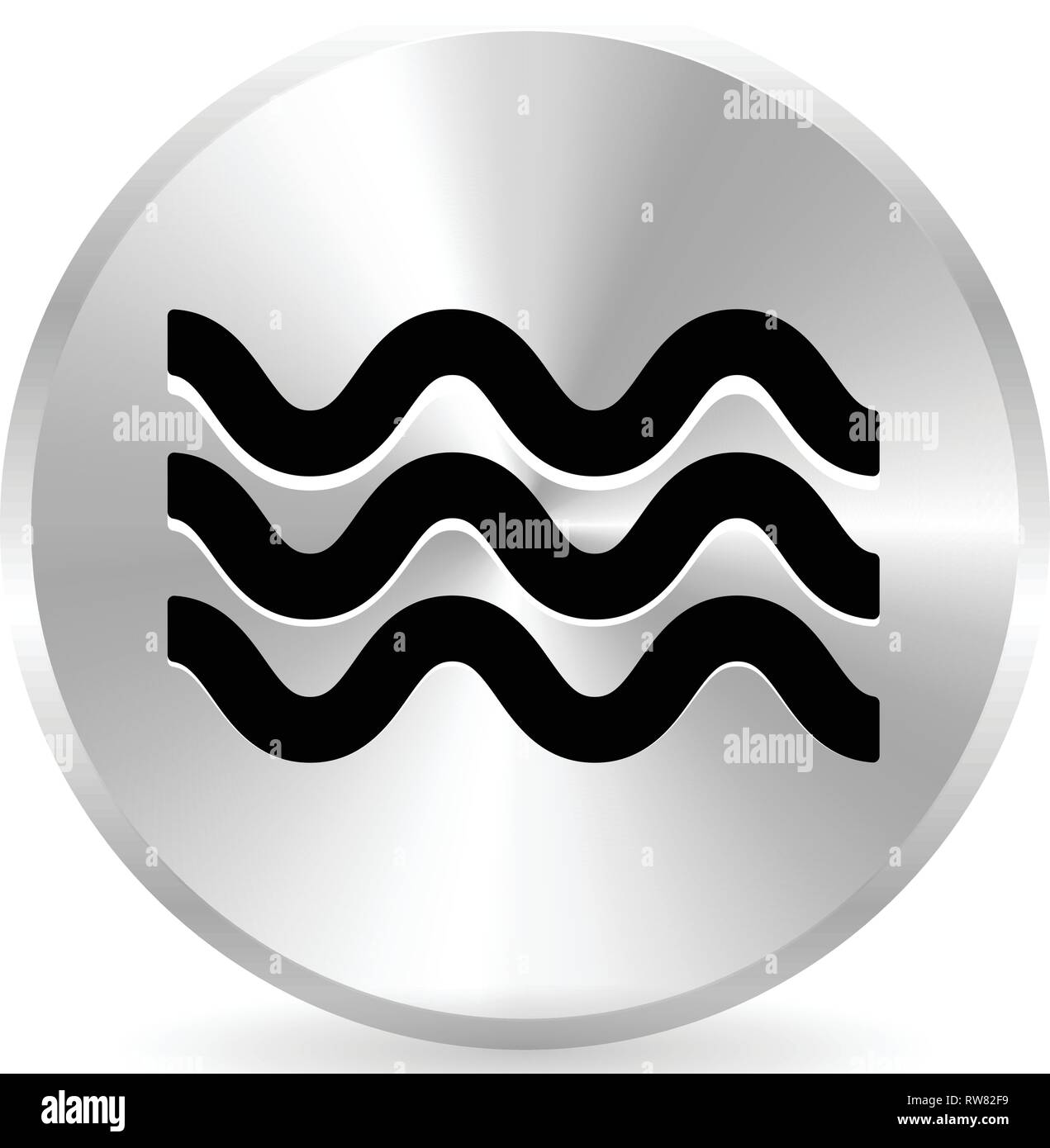 Waves icon. Icon for waving water. Ocean, sea, pool icon Stock Vector ...