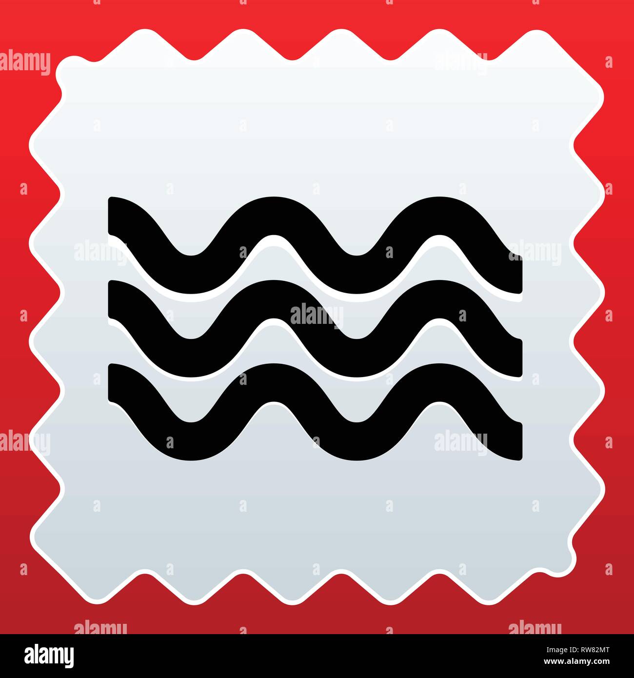 Waves icon. Icon for waving water. Ocean, sea, pool icon Stock Vector ...
