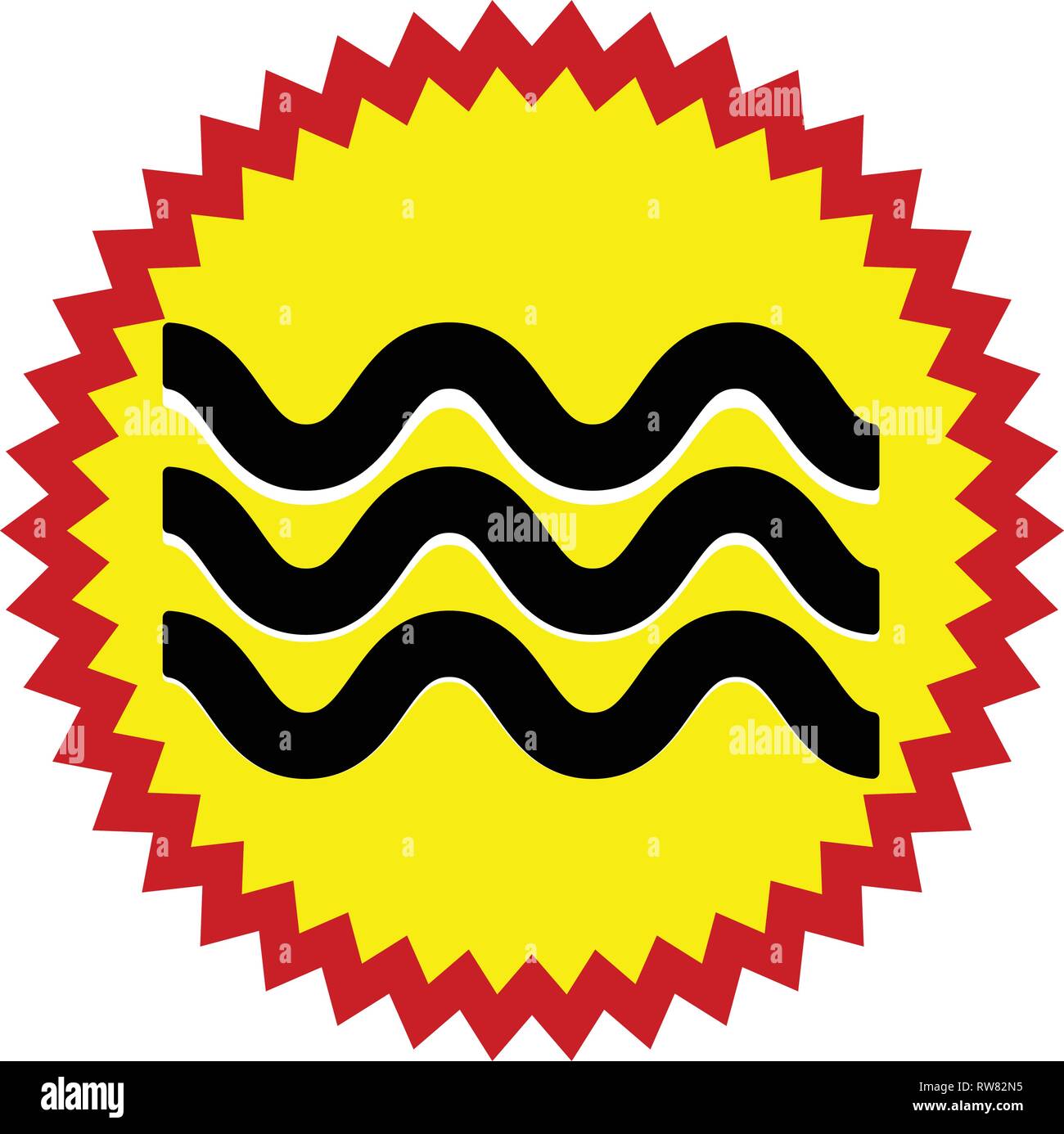 Waves icon. Icon for waving water. Ocean, sea, pool icon Stock Vector ...