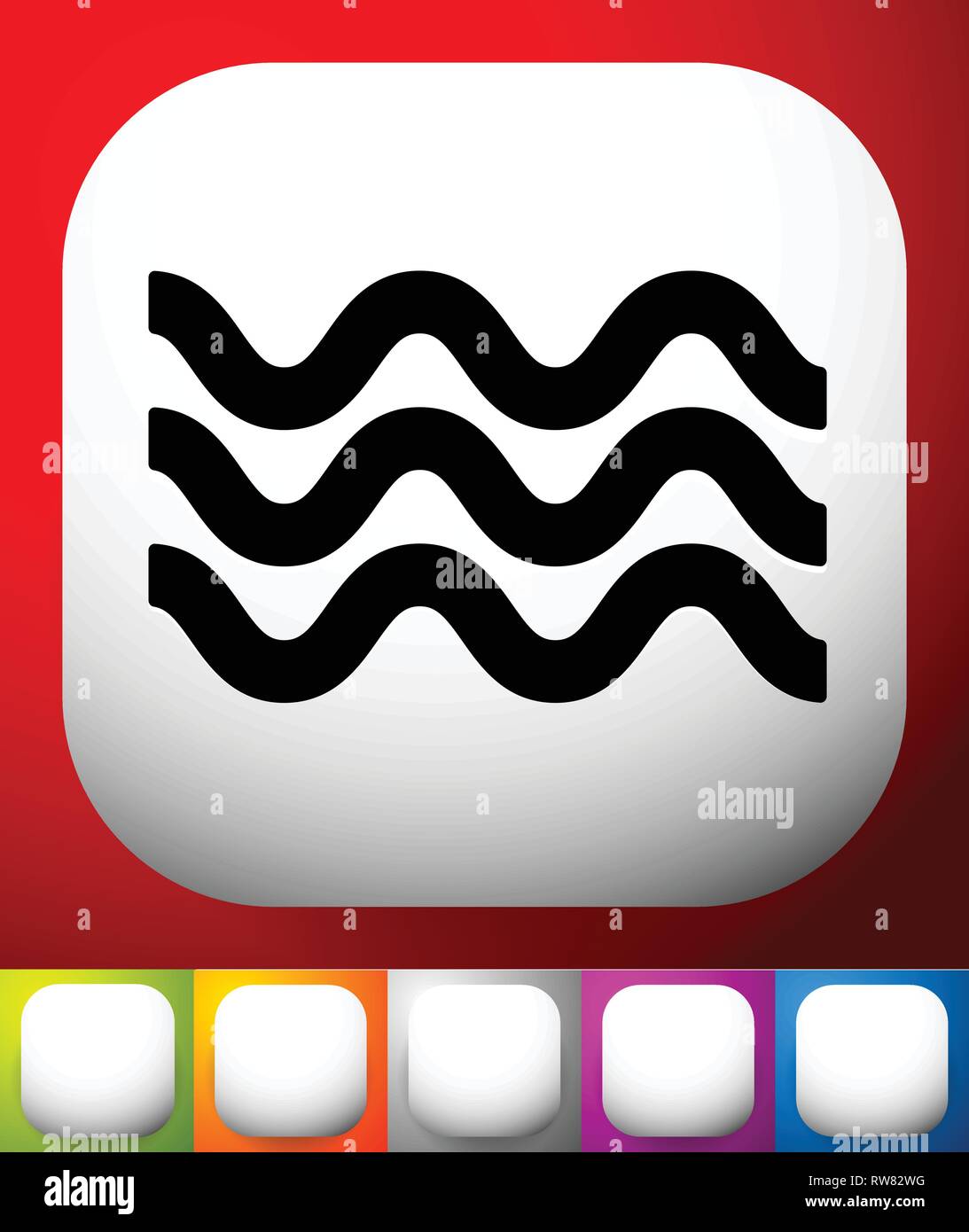 Waves icon. Icon for waving water. Ocean, sea, pool icon Stock Vector ...
