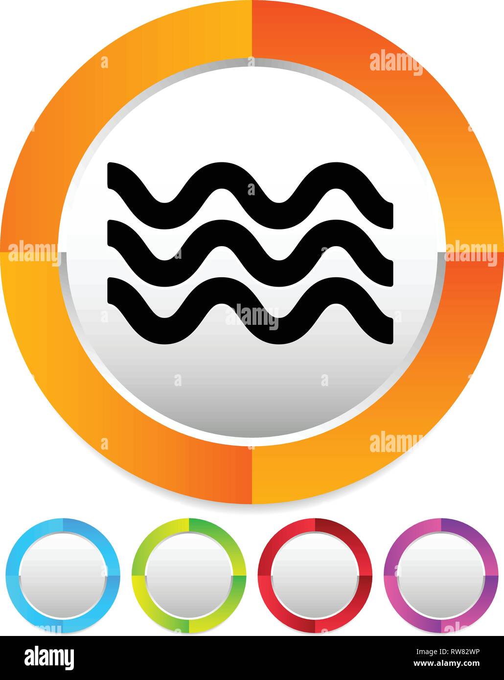 Waves icon. Icon for waving water. Ocean, sea, pool icon Stock Vector ...
