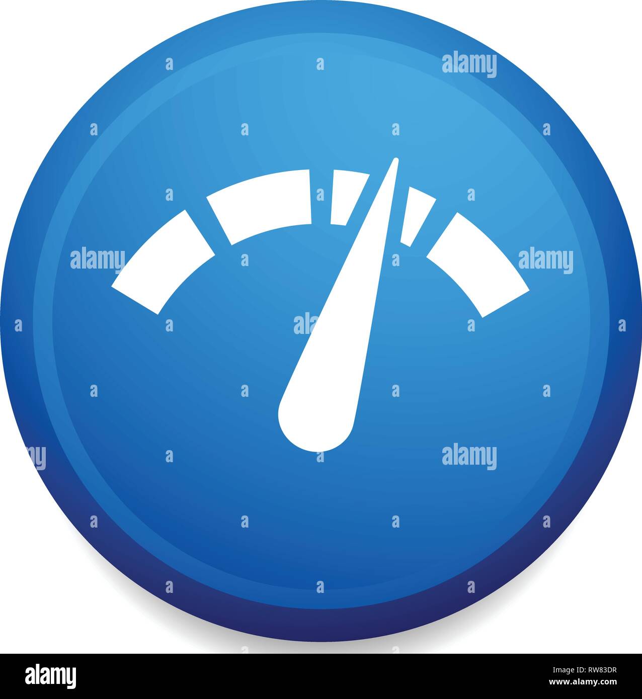 Icon with gauge, meter for calibration, indication, level themes Stock ...