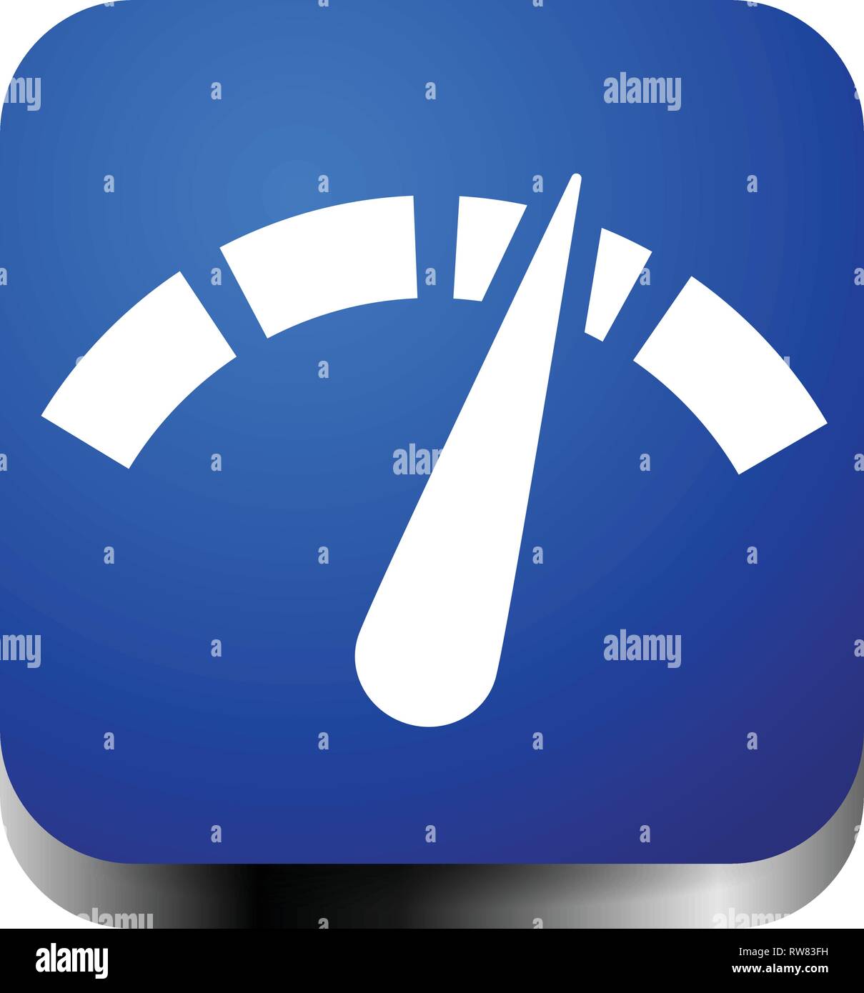 Icon with gauge, meter for calibration, indication, level themes Stock ...