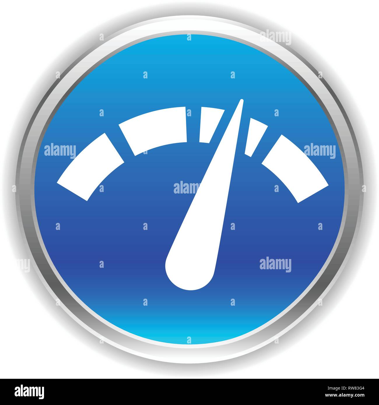 Icon with gauge, meter for calibration, indication, level themes Stock ...