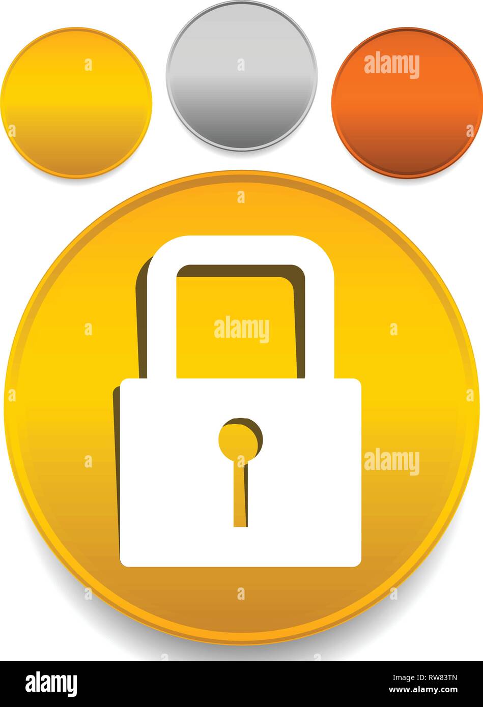 For security, prevention, privacy themes: Padlock icon Stock Vector ...
