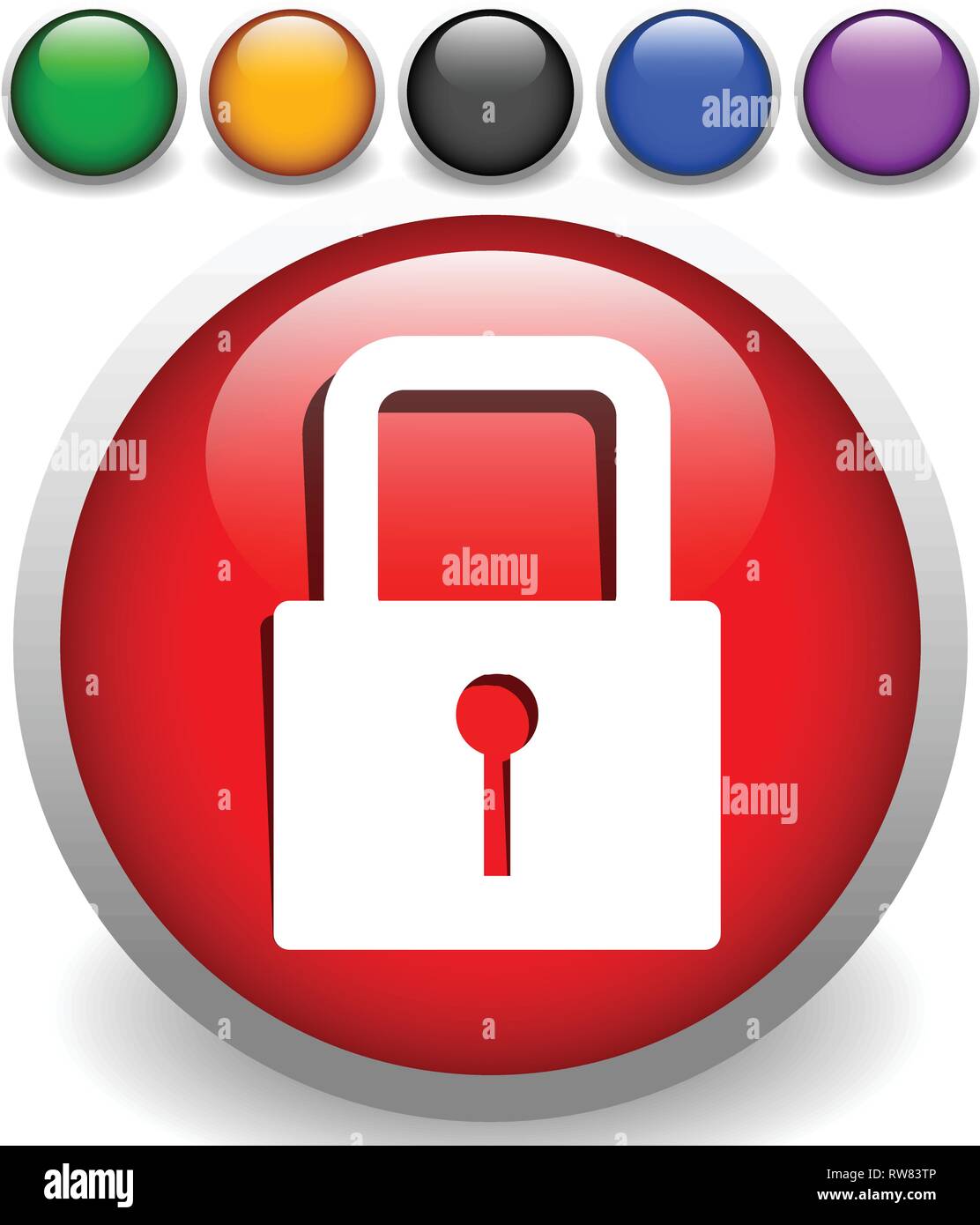 For security, prevention, privacy themes: Padlock icon Stock Vector Image & Art - Alamy